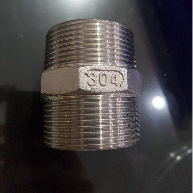 Jual Double nepel 2" / Nipple stainless 304 drat 2" inch dobel nepel ...