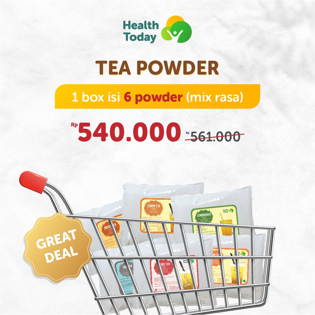 Jual Health Today Tea Powder 1 Box | Shopee Indonesia