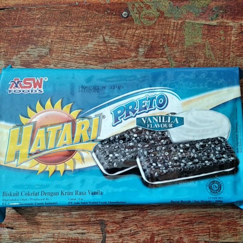 Jual HATARI BISKUIT CREAM ANEKA RASA 200gram [Harum Snack Official ...