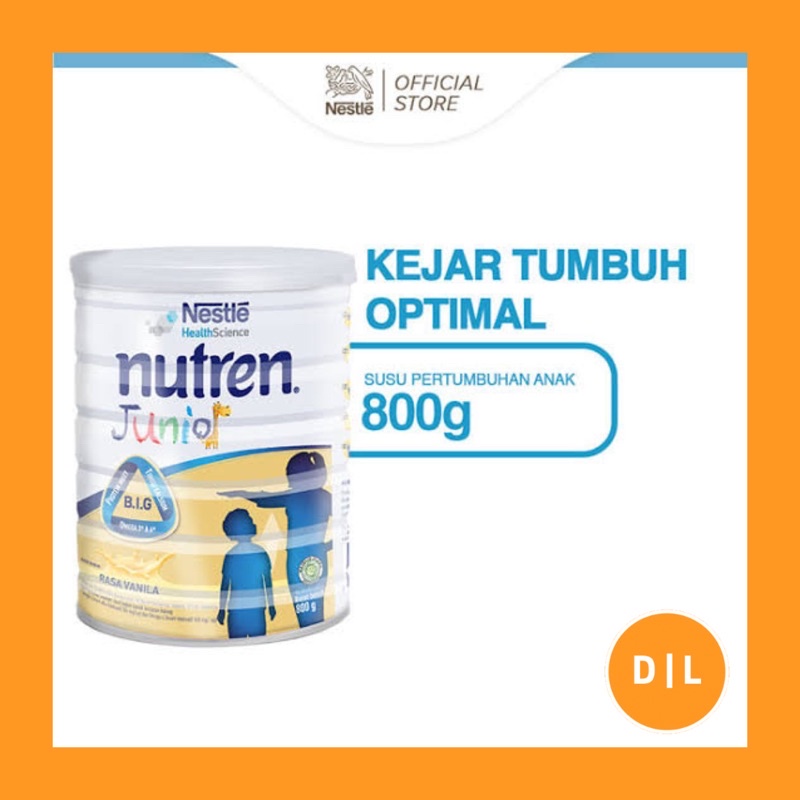 Jual NUTREN JUNIOR SUSU PERTUMBUHAN 800gram / SUSU FORMULA VANILA 1 ...