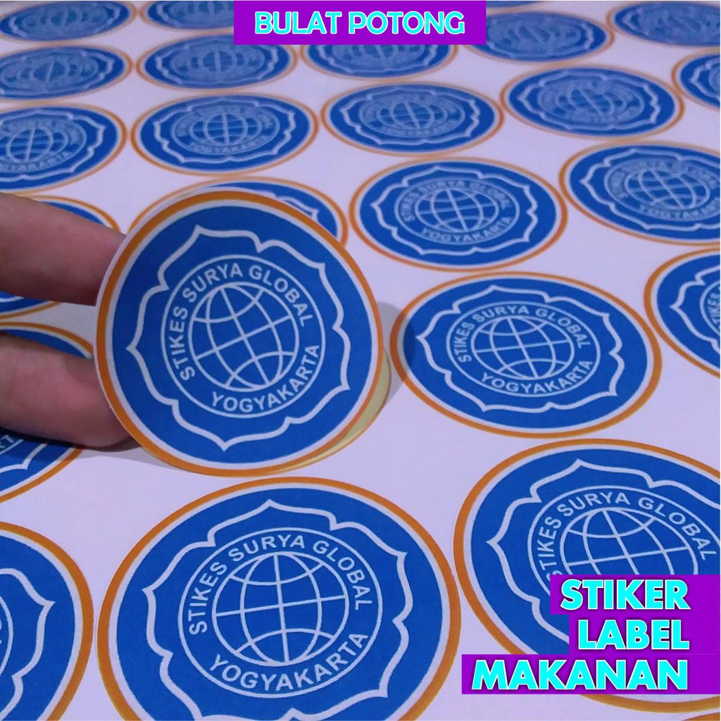 Jual Stiker Label Bulat Untuk Produk/Kemasan Makanan | Shopee Indonesia