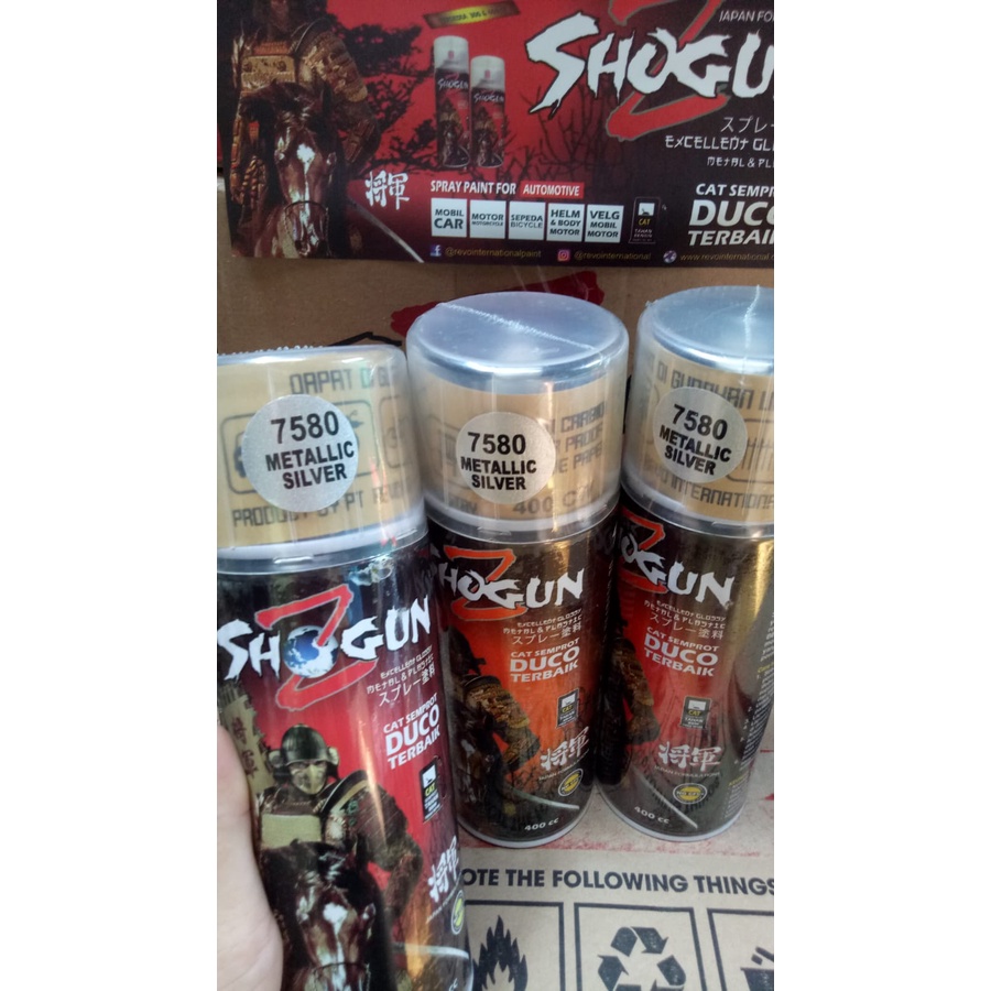 Jual Cat semprot duco shogunz pilok shogun metallic silver 7580 400cc ...