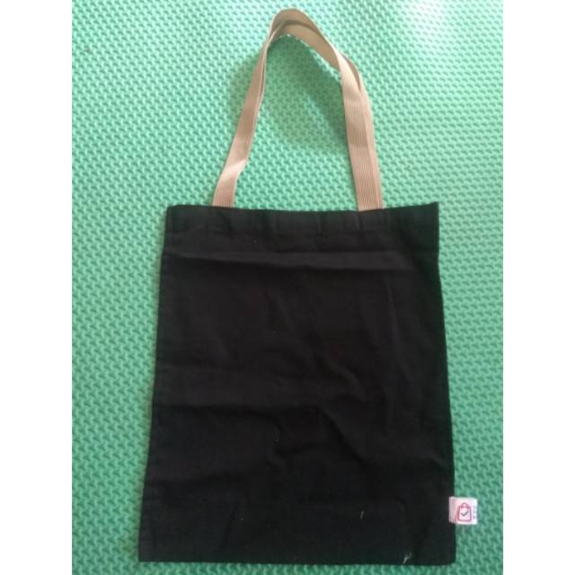 Jual Totebag hitam polos | Shopee Indonesia