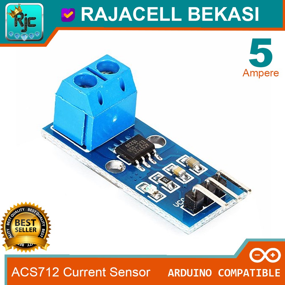 Jual ACS712 Current Sensor 5A Current Sensor Arus for Arduino | Shopee Indonesia