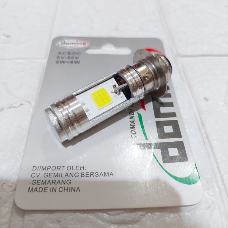Jual BOHLAM LED DEPAN H6 2 SISI AC DC LED UTAMA MOTOR MATIC BEBEK UNIVERSAL | Shopee Indonesia
