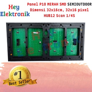 Jual Panel Module Modul Led P10 Running Text SMD Merah Indoor Semi ...