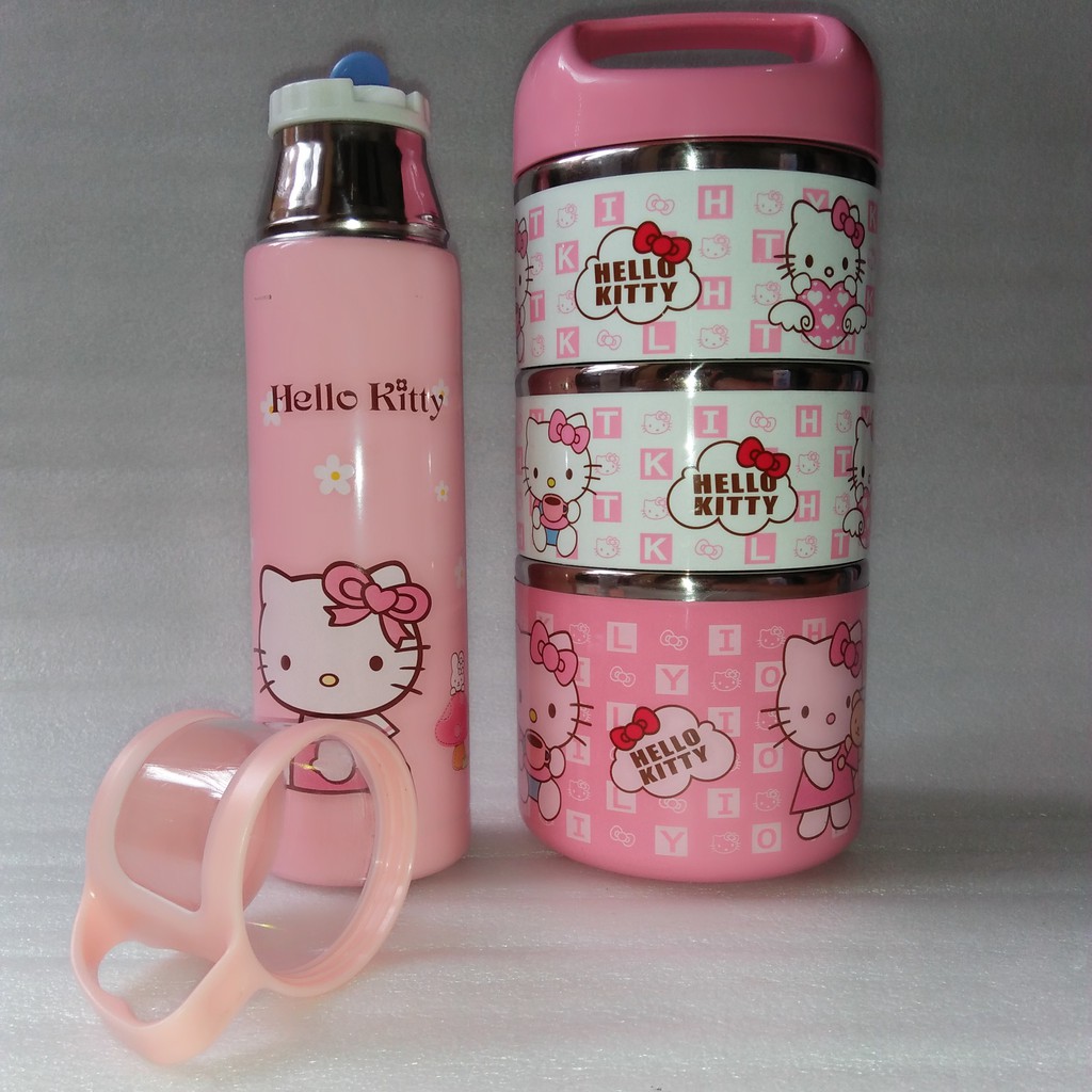 Jual PAKET RANTANG 3 SUSUN DAN TERMOS 500ML | Shopee Indonesia