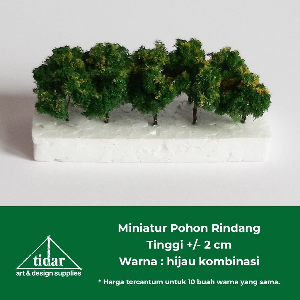Jual MH - Miniatur Maket Pohon Cabang / Rindang / Beringin Tinggi 2 CM ...