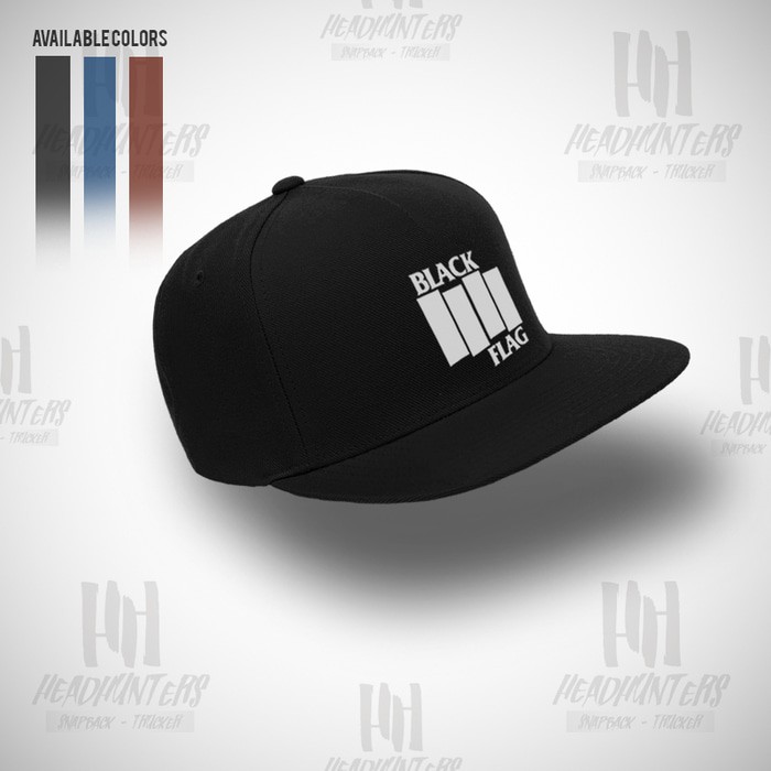 Jual TOPI SNAPBACK BLACK FLAG | Shopee Indonesia