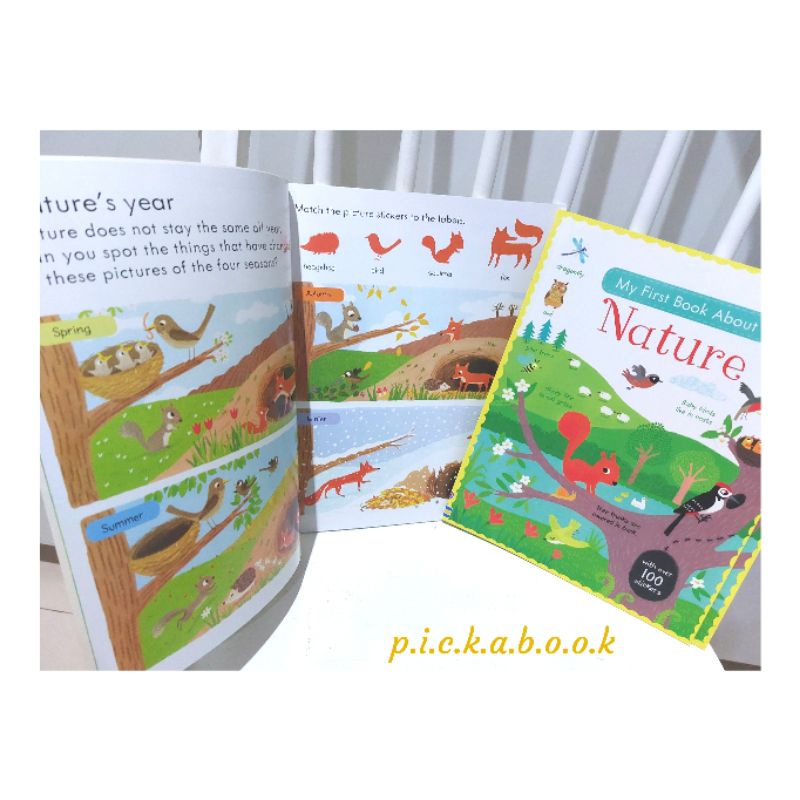 Jual Usborne sticker - my first book about Nature | Shopee Indonesia