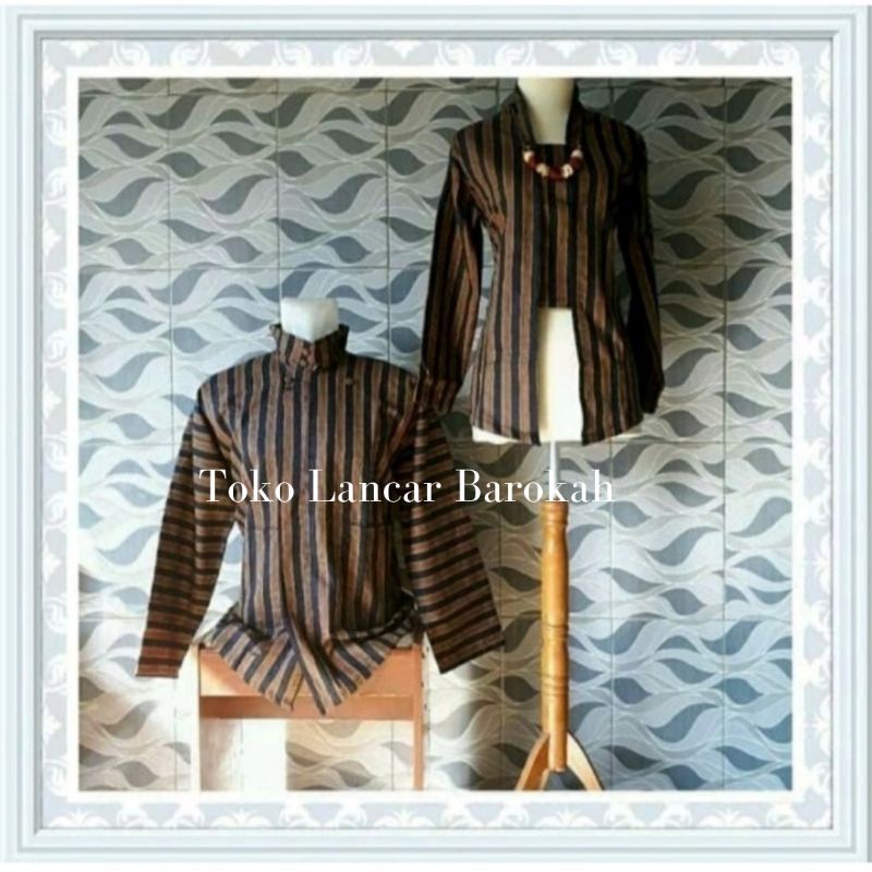 Jual Baju lurik Pria | Kebaya Kutubaru Tenun Dewasa | Shopee Indonesia