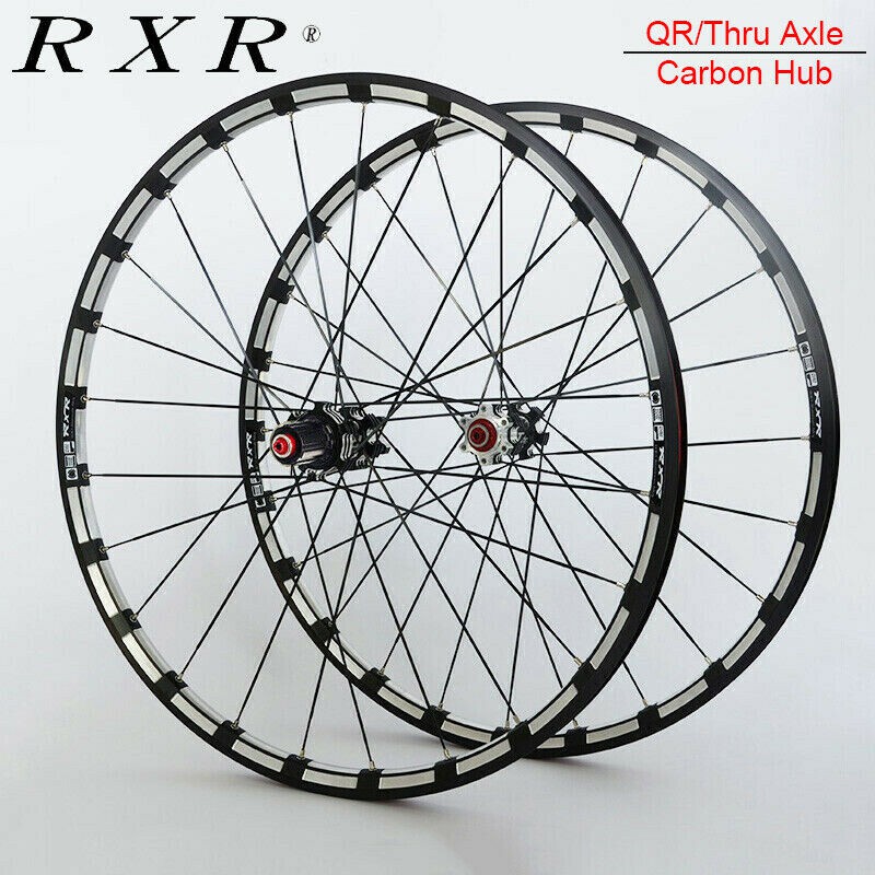 Jual IMPORT RXR 7-11 Speed Thru Axle/QR MTB Bike Wheels 26/27.5/29" Carbon Fiber Hub MTB Wheels ...