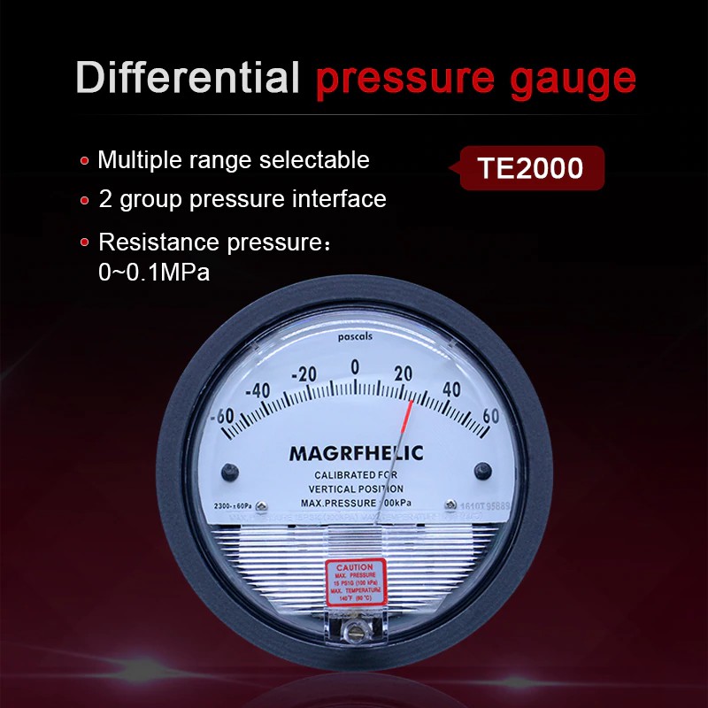 Jual FREE ONGKIR 0-250PA High precision pressure meter Differential ...
