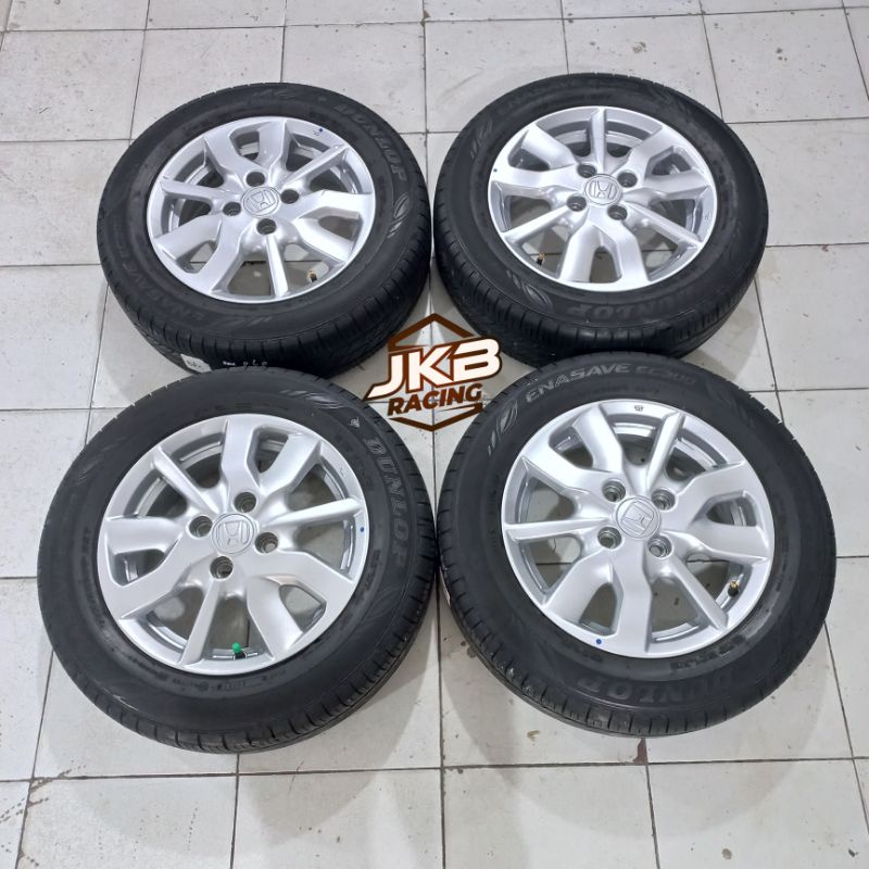 Jual VELG MOBIL BEKAS OEM HONDA BRIO SATYA R14 PCD 4X100 + BAN DUNLOP ENNASAVE 175/65 R14 ...