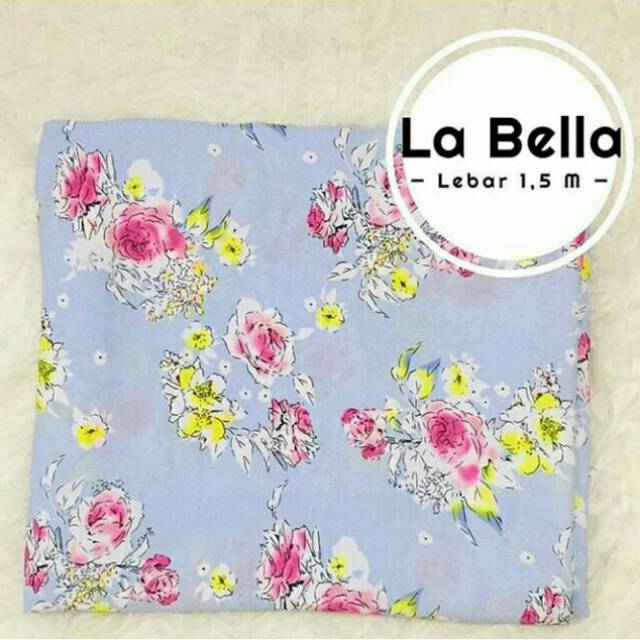 Jual Jilbab segi 4 motif bunga bunga | Shopee Indonesia