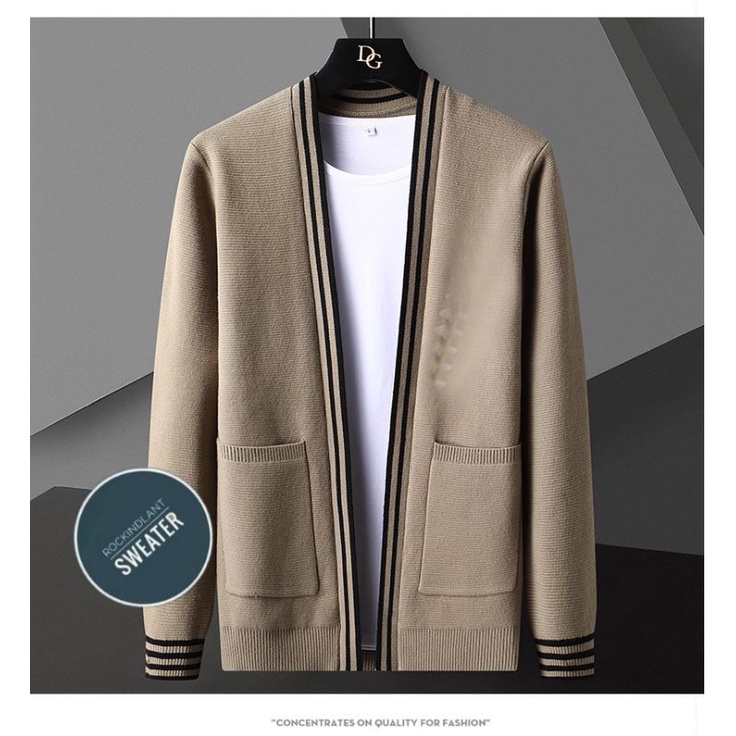 Jual Blazer Sweater Pria Rajut Cotton Original/Cardigan Vest/Cardigan ...