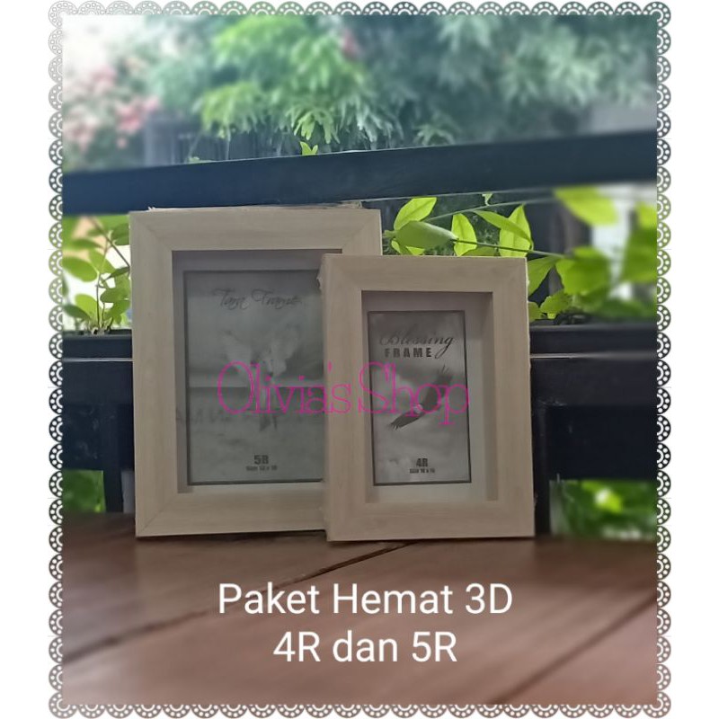 Jual Paket Hemat Frame 3 Dimensi ( 4R + 5R ) | Shopee Indonesia
