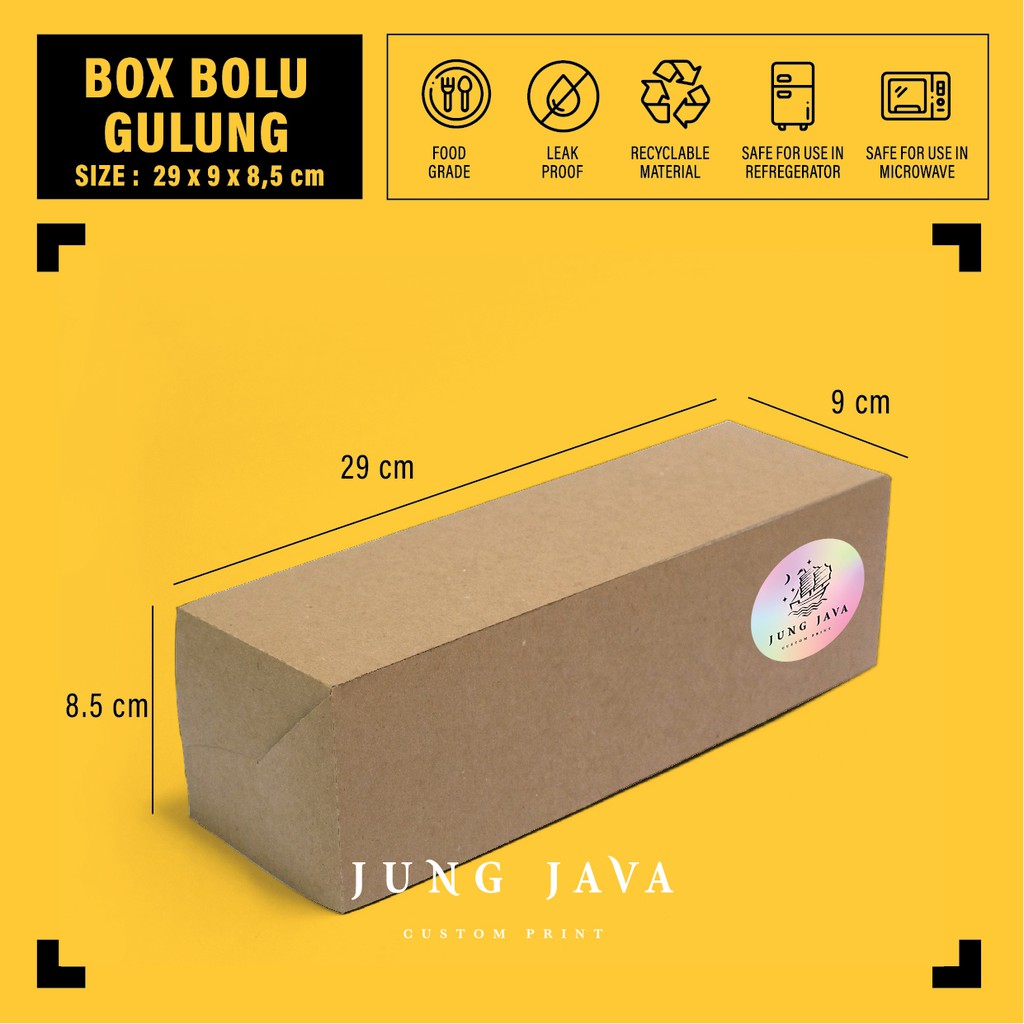 Jual Jung Java Box Makanan Uk 29 X 9 X 8.5 Cm | Shopee Indonesia