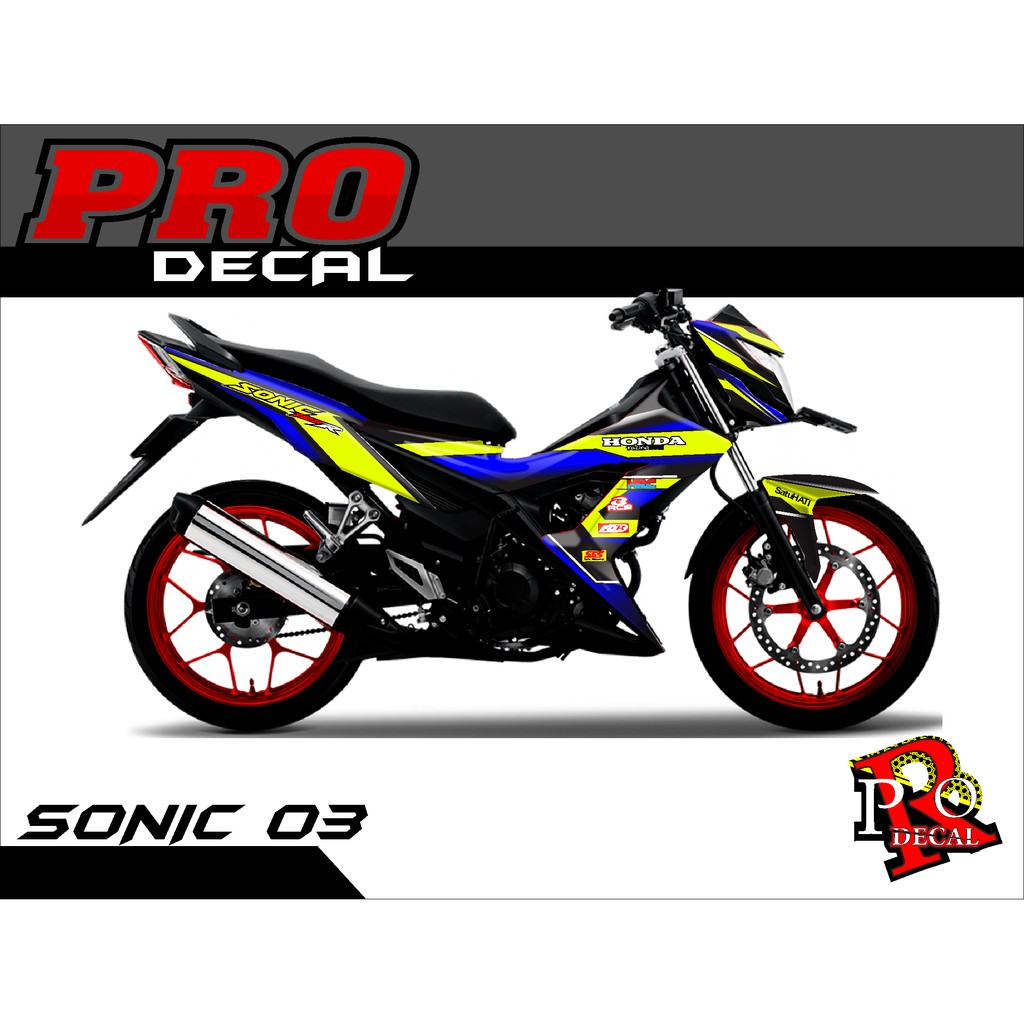 Jual DECAL DEKAL HONDA SONIC 155/DECAL SONIC/DECAL HONDA SONIC/DECAL ...