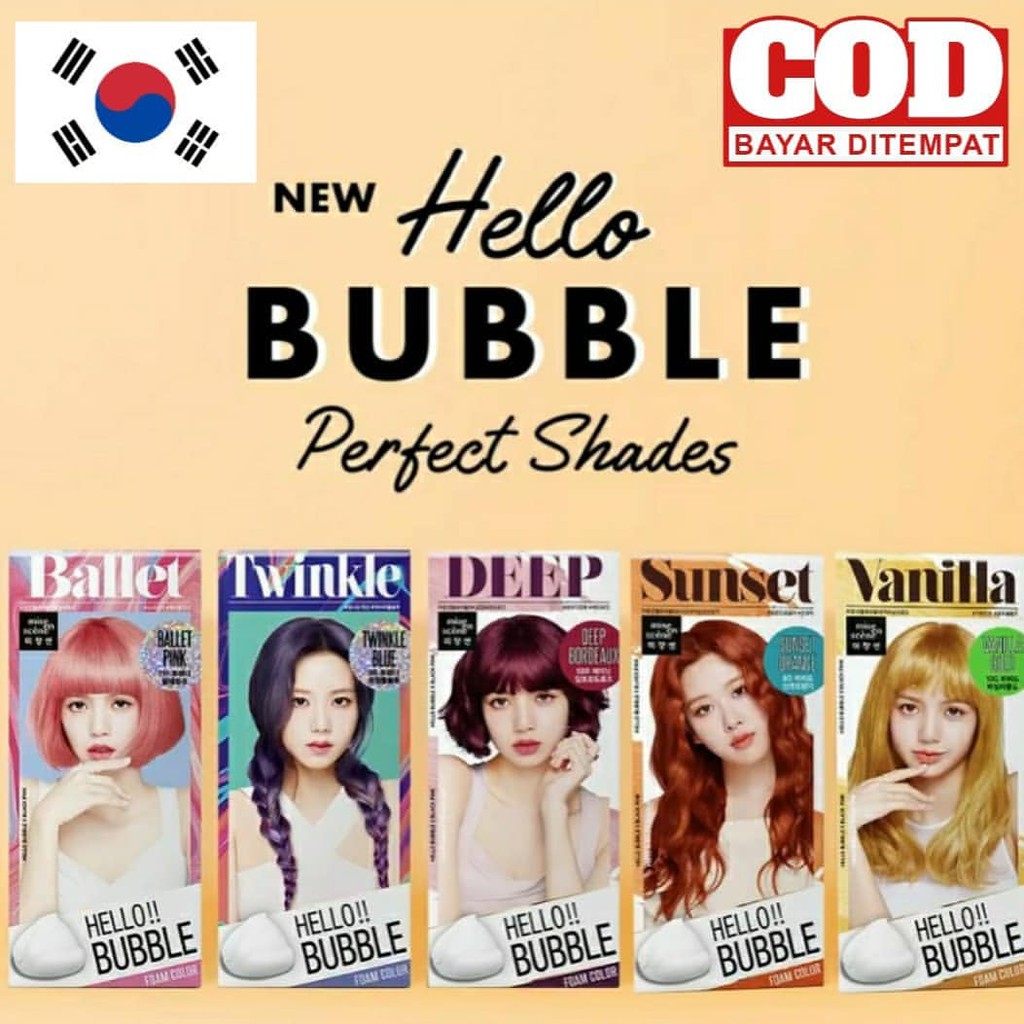 Jual Mise En Scene Hello Bubble Hair Color / Semir Rambut Blackpink ...