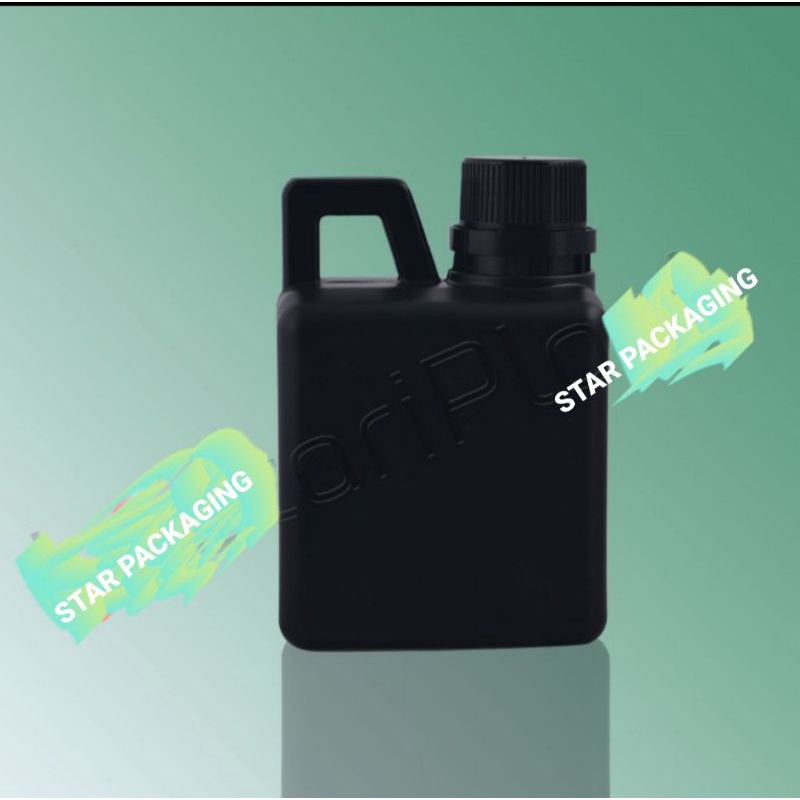 Jual Jerigen 500ml Hitam Solid Tutup Segel Jerigen 500ml Segel Tebal ...