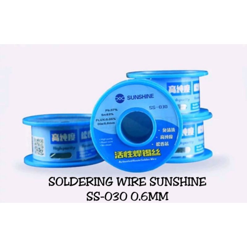 Jual SOLDERING WIRE SUNSHINE SS-030 0.6MM | Shopee Indonesia