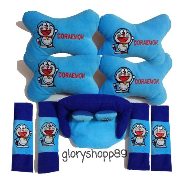 Jual Bantal Mobil Doraemon / Bantal set Doraemon/Paket Bantal Mobil 9 ...