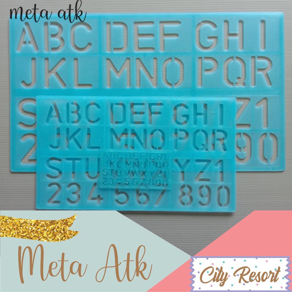 Jual Penggaris Cetakan Huruf Angka Butterfly | Shopee Indonesia