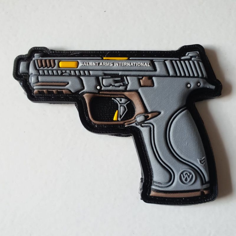 Jual patch rubber PVC 3D/patch rubbee logo pstol snjta SALIENT ARMS ...