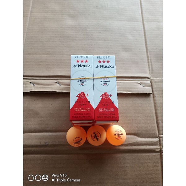 Jual Bola Ping Pong Tenis Meja Nitaku Import Per Kotak Isi 3 Bola | Shopee Indonesia