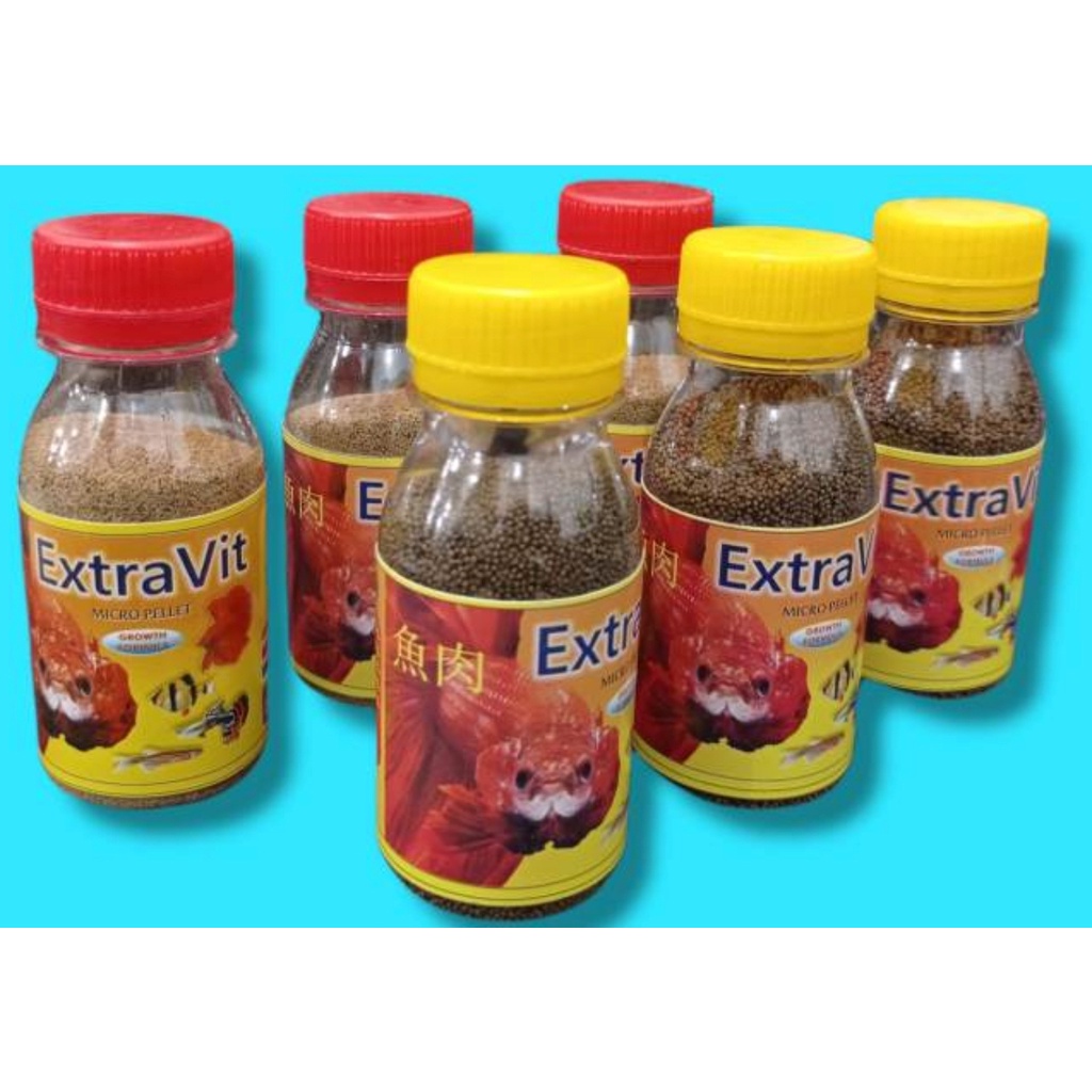 Jual EXTRAVIT MINI & EXTRAVIT 55Gr Pakan Micro Pelet Ikan Makanan Ikan ...