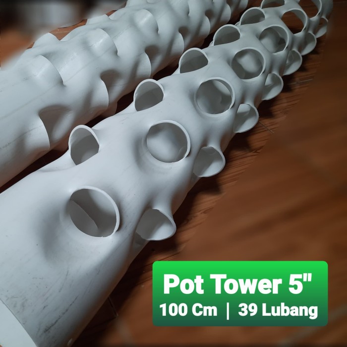 Jual Terbaik Pot Tower 5" | 100cm | Garden Vertikal Paralon PVC Murah ...