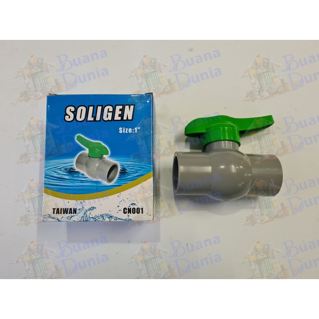 Jual Ball Valve Soligen 1 Inch CN001 | Stop Kran Air | Stop Keran Air ...