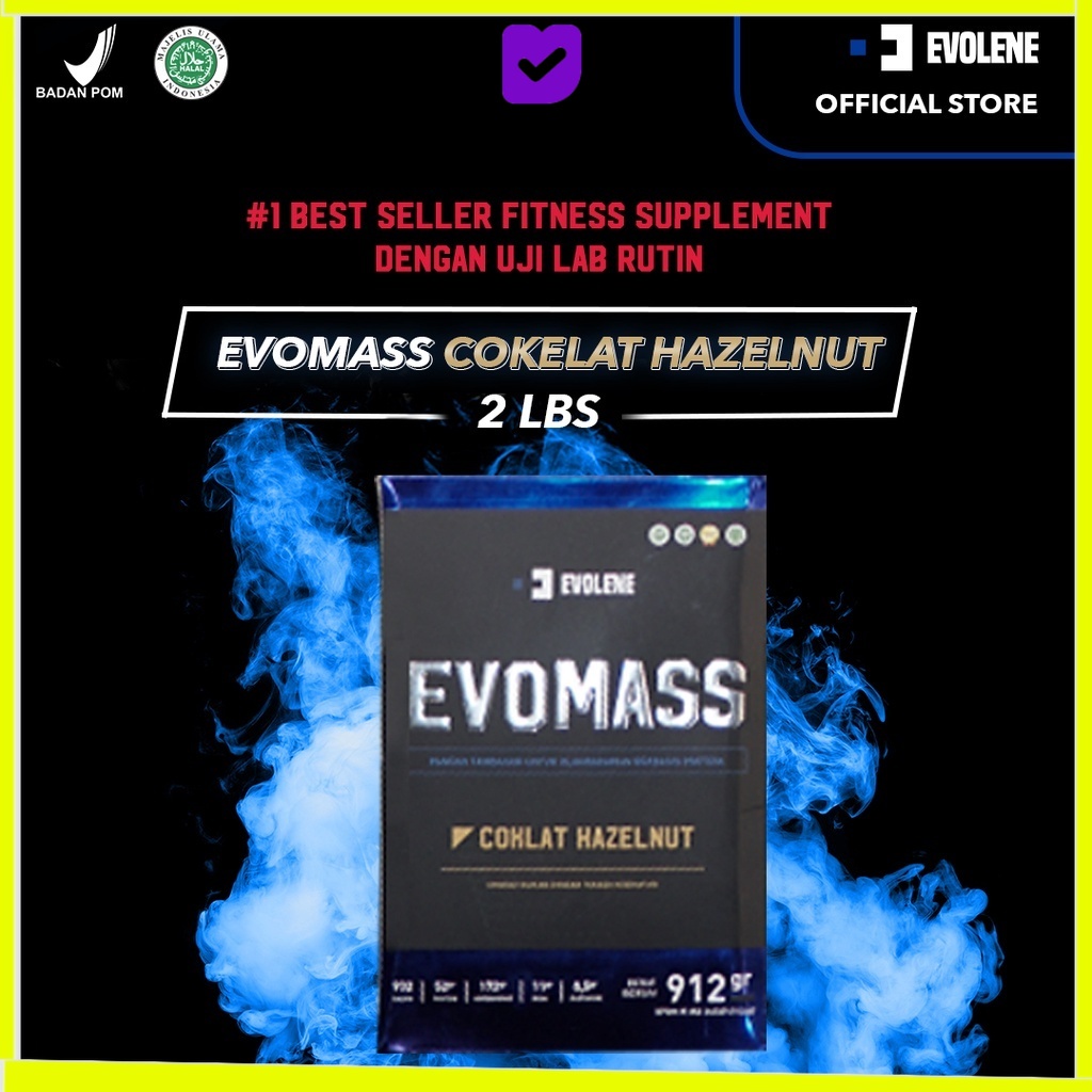 Jual Evolene Evomass Evo Mass Evomas Mas Coklat Hazelnut 912gr/4x ...