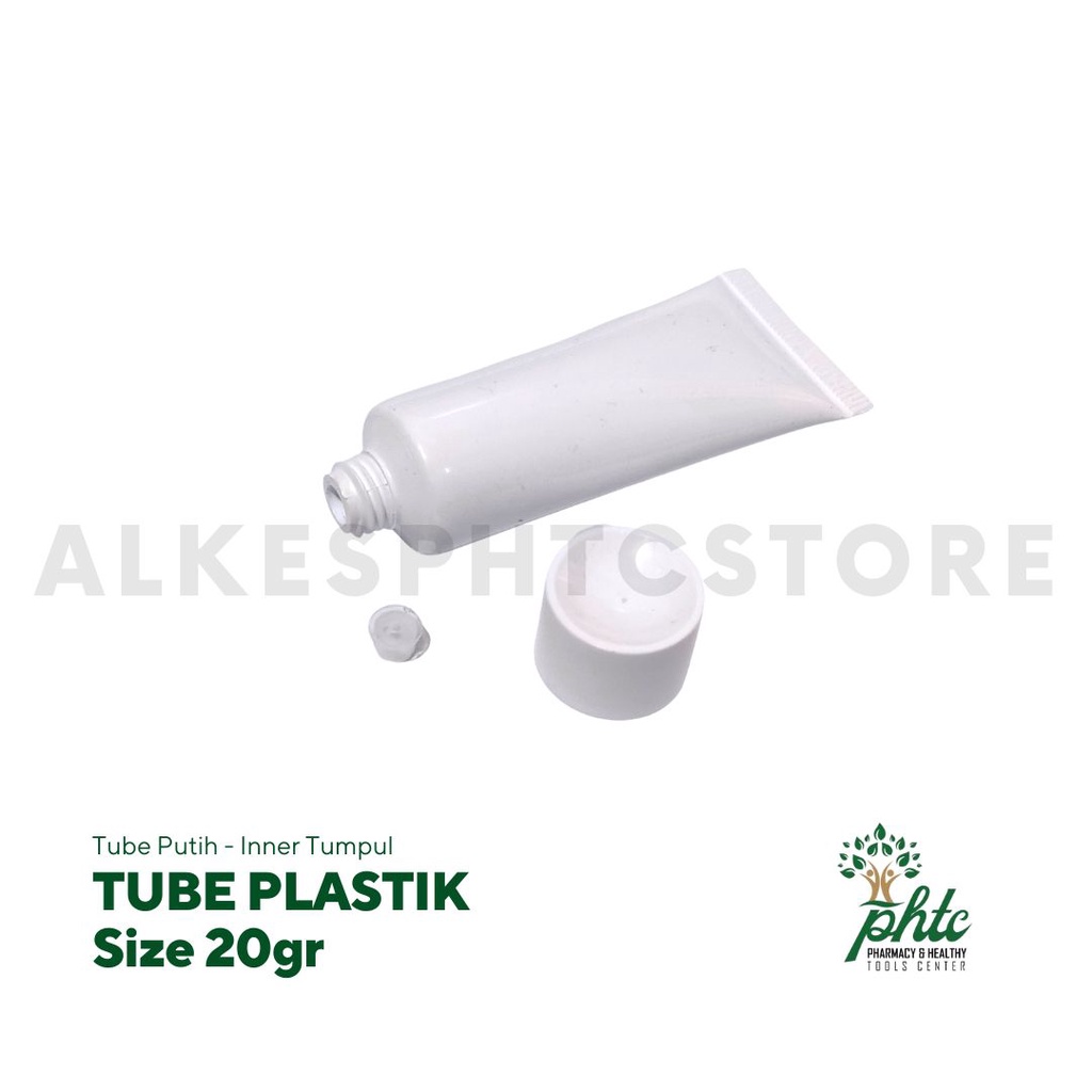 Jual Tube 20 gr Putih l Tube Plastik l Inner Tumpul Kapasitas Tube 20gr ...
