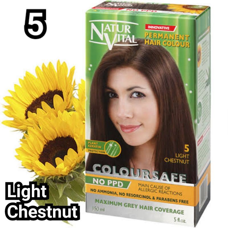 Jual Natur Vital Permanent Hair Color Colour Anti Alergy - Pewarna ...
