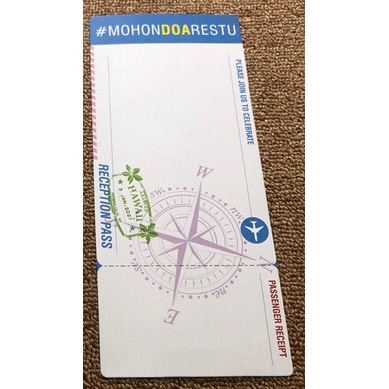 Jual Blangko Undangan Java Wedding Passport JV 04 ISI | Shopee Indonesia