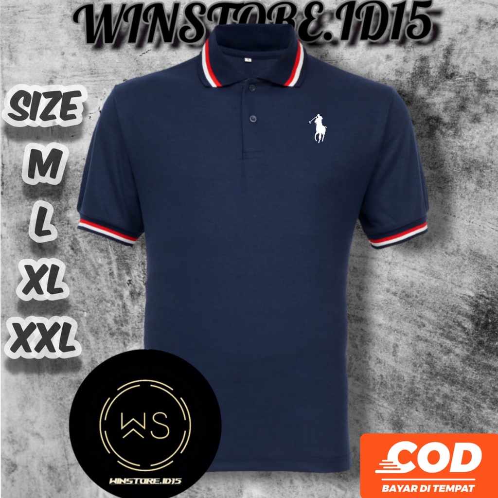 Jual Kaos tshirt polo RAP HAMMER pria polos / logo list / baju kerah ...