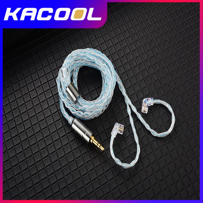 Jual QKZ T1 Earphone Kabel Upgrade Berlapis Perak 4 core Upgrade QDC 2PIN 3.5MM Plug Earphone ...