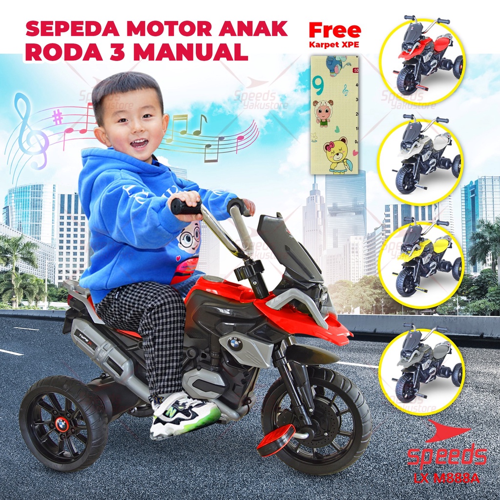 Jual Sepeda Motor Anak Sepeda Motor Roda 3 Baterai Mainan Anak Motor ...