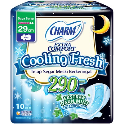 Jual PEMBALUT CHARM EXTRA COMFORT COOLING FRESH | Shopee Indonesia
