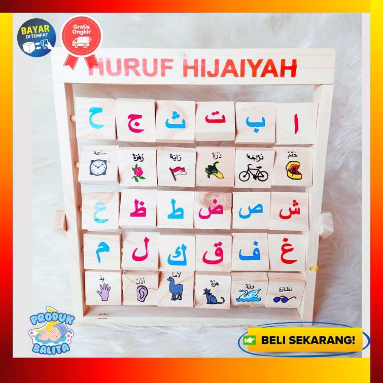 Jual Mainan Edukasi Anak Perempuan Laki Laki Huruf Hijaiyah Putar (FREE ...