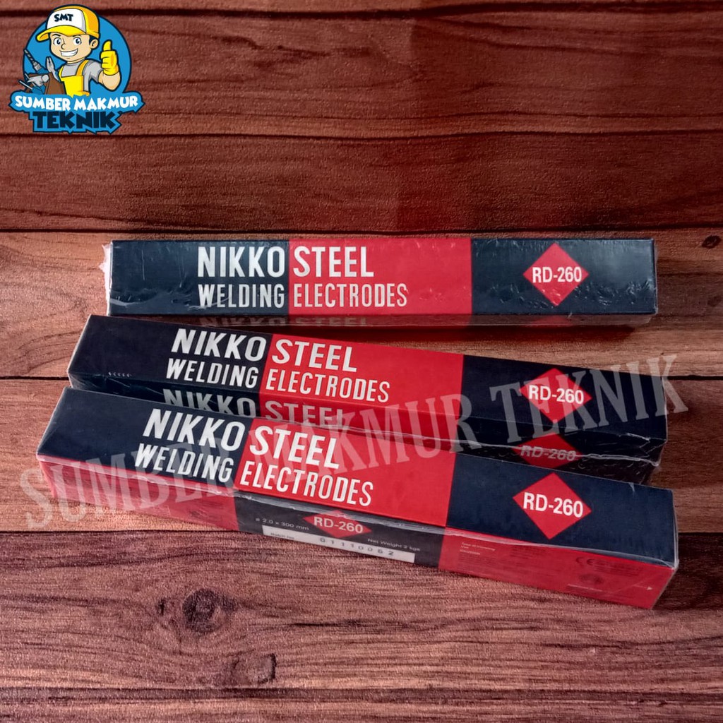Jual Kawat Las Nikko Steel RD260 2 mili 2,0mm (1pak isi 2kg) | Shopee Indonesia