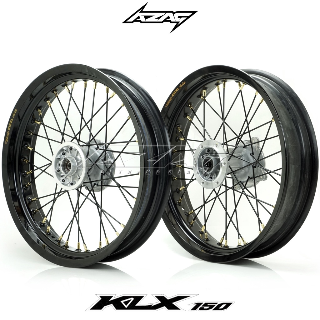 Jual VELG SET SUPERMOTO KLX DTRACKER 150 TROMOL ORI VELG EXCEL TAKASAGO ...
