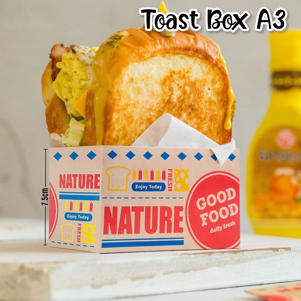 Jual Toast Box A3| Box Kue (1 Bal 50Pcs) | Shopee Indonesia