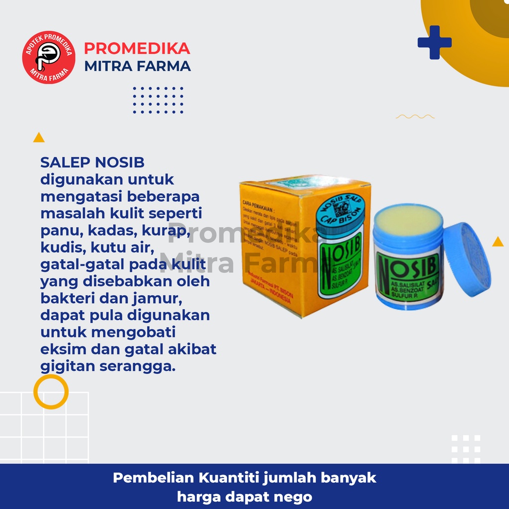 Jual Nosib Salep Cap Bison Pot/Pcs / Salep untuk Gatal Jamur pada Kulit ...
