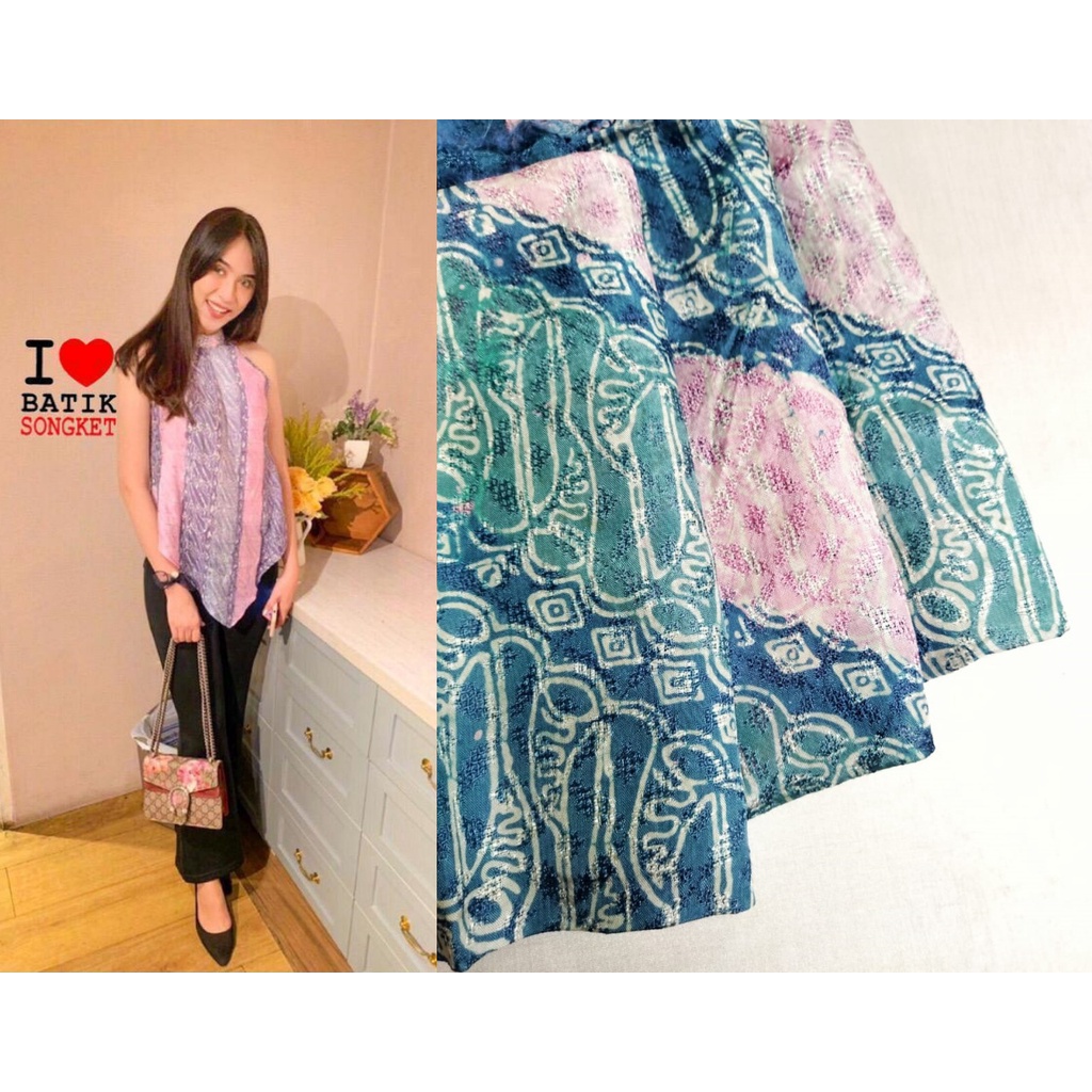 Jual VISCOS PASTEL PARANG MOTIF 4 BAHAN KAIN BATIK VISCOSE VISKOS ATBM ...