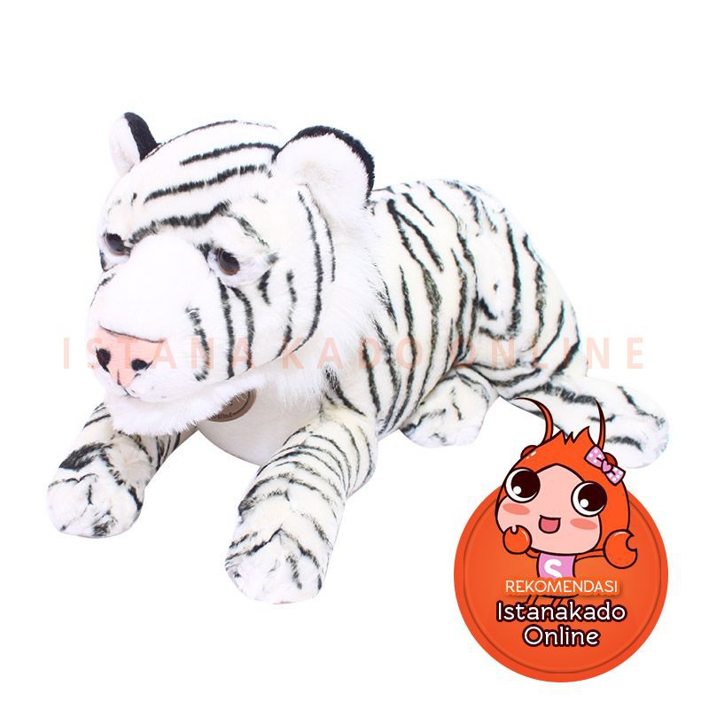 Jual Boneka Binatang Macan Harimau Animal 13" Belang Putih IKO00740 ...