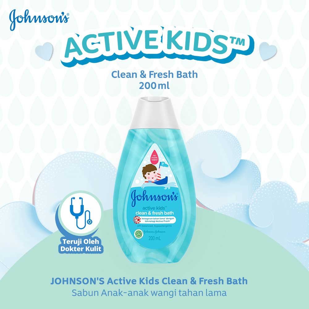 Jual Johnson's Active Fresh Shampoo 200ml (Sampo Bayi) | Shopee Indonesia