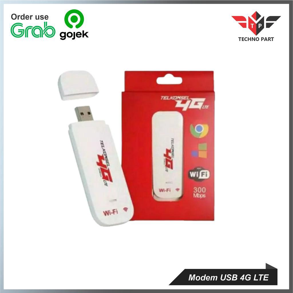 Jual Modem 4G LTE Telkomsel 300 Mbps Unlock All GSM - Putih (Bisa Wifi ...